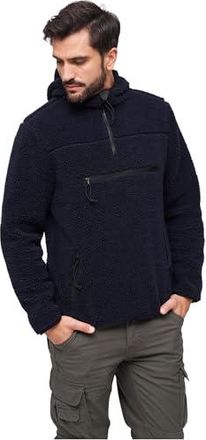 Brandit Teddyfleece Worker Pullover, color: navy, size: 3XL