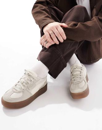 Puma Palermo Eleveta - Baskets - Kaki clair-Vert