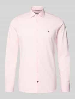 Tommy Hilfiger Tailored Slim Fit Businesshemd aus Baumwoll-Mix