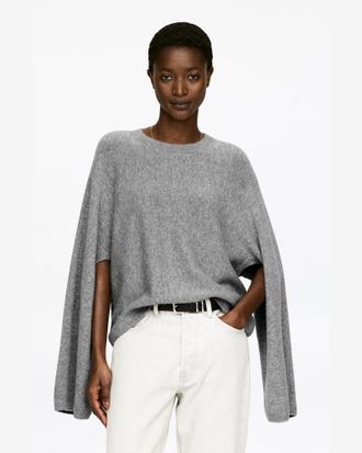 Arket Pullover Aus Reinem Kaschmir Mit Cut-outs -Grau