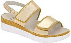 Dr. Scholls Scholl VIAREGGIO STRAP Laminated Leather Gold