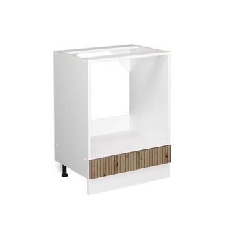 Vicco Meuble pour Four R-Line, Ch&ecirc;ne Artisan/Blanc, 60 cm sans Plan de Travail