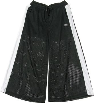 Fila Schwarze/Wei&szlig;e Culottes Trainingshose - - Trousers - Damen - Schwarzk - L