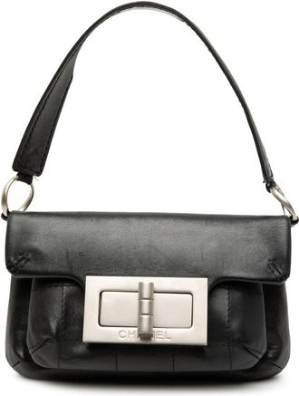 Chanel Crossbody Bags - Mini Calfskin Giant Mademoiselle Turnlock Flap - Gr. unisize - in Schwarz - f&uuml;r Damen