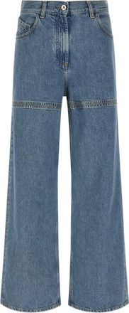 The Attico Femme, Jeans, Bleu, Taille: W27 Jean &agrave; d&eacute;coupes