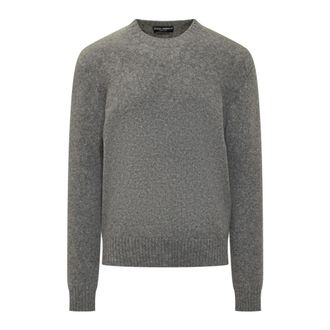Dolce & Gabbana Rundhals-Wollpullover - - Knitwear - Herren - Grau - M