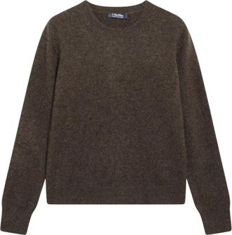 Max Mara Pullover aus Yak-Garn mit Rundhalsausschnitt - - Knitwear - Damen - Braun - L