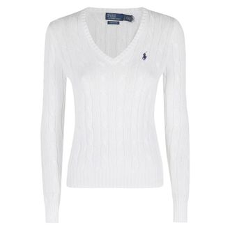 Polo Ralph Lauren Damen, Strickwaren, Wei&szlig;, LGr&ouml;&szlig;e
