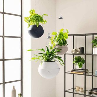 Lechuza Jardiniere - BOLA color 32 - Kit complet - Blanc - 3 L - LECHUZA