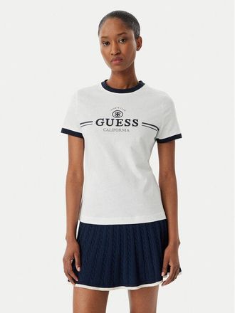 Guess T-Shirt V6GI08 K2975 Wei&szlig; Regular Fit
