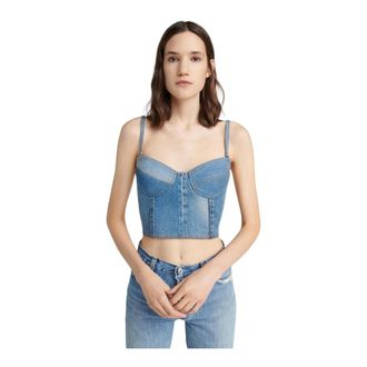 Re/Done oben - - Tops - Damen - Blau - XS