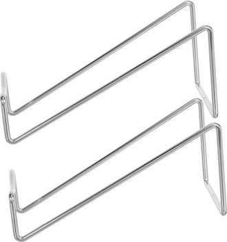 SOLUSTRE 2 Stück Edelstahl Weinflaschenhalter Einzel Weinregal Tisch Weinflaschenständer Platzsparend Offenes Design Für Bar Zuhause Hotel Mit Eleganter Spiege