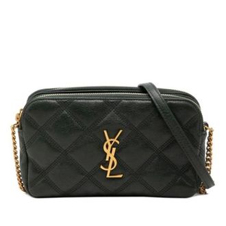 Saint Laurent Sac bandouli&egrave;re vintage Pre-owned - Femme - Pre-owned - Noir - Taille: ONE Size