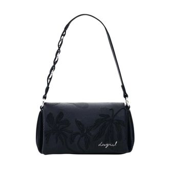 Desigual Femme, Sacs, Noir, Taille: ONE Size Sac &agrave; main avec bandouli&egrave;re et poche int&eacute;rieure