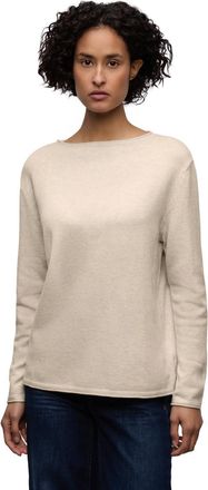 Street One Pullover mit gerolltem Saum tusk Cream Mel. 42