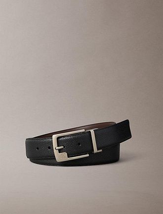 Calvin Klein Ceinture en cuir pleine fleur