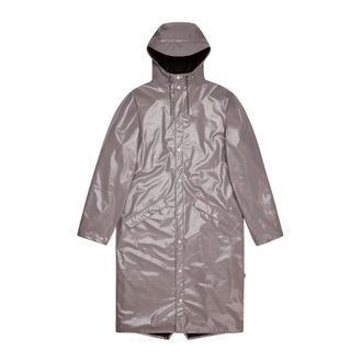 Rains Longer Jacket W3 - - Jackets - Damen - Lila - M