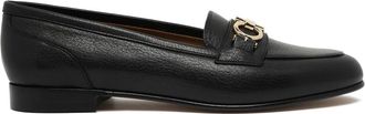 Ferragamo Femme, Chaussures, Noir, Taille: 38 1/2 EU Mocassins Gancini Ornamento