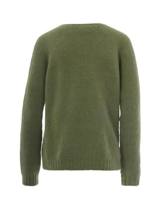 Max Mara Womens Crewneck Jumper Ghiacci Pistachio Alpaca (vicugna Pacos Jumpers Sweater