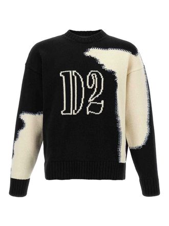 Dsquared2 Pull Col Rond - Blanc