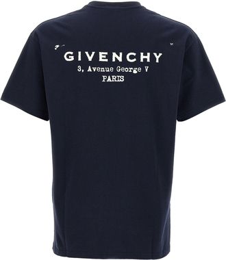 Givenchy Crewneck Cotton T-shirt - Navy