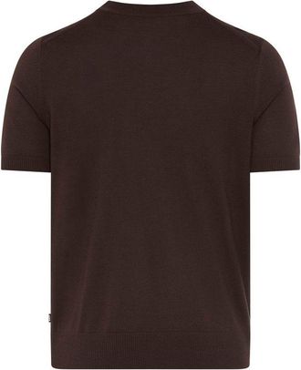 BOSS Kurzarmpullover Umauro aus Merinowolle, regular fit
