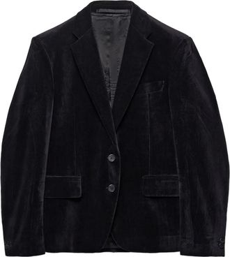Prada blazer à simple boutonnage - Noir