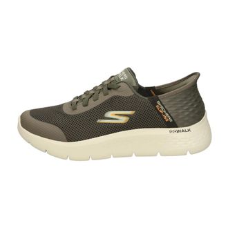 Skechers Homme, Chaussures, Brun, Taille: 45 EU Flex Slip-ons avec Heel Pillow