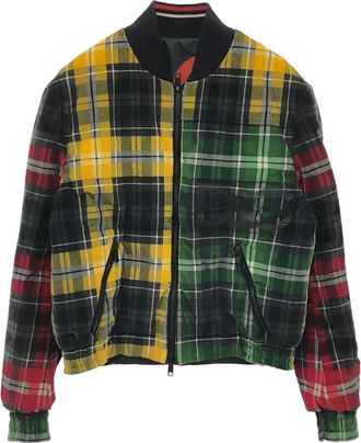 Dolce & Gabbana veste bomber à carreaux (années 2010) - Jaune