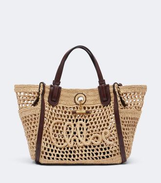 Chlo&eacute; Chlo&eacute; Cabas Chlo&eacute; Iconic Small en raphia