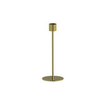 Cooee Design Kerzenleuchter Candlestick aus Metall in der Farbe Messing, Maße: 8cm x 8cm x 21cm, HI-029-01-BR