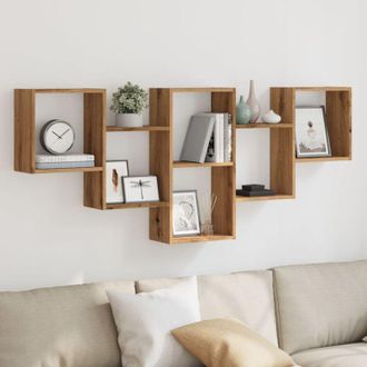 vidaXL Vidaxl - tag&egrave;re murale ch&ecirc;ne artisanal 159x18x66 cm bois ding&eacute;nierie