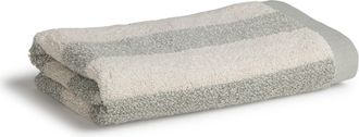 Möve Timeless Blockstreifen Handtuch 50 x 100 cm aus 100% Baumwolle, Nature/Tea