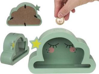 Out of the Blue Holz Spardose - Schlafende Wolke Design - Dekorative Spardose f&uuml;rs Kinderzimmer - Originelles Geschenk f&uuml;r Geburtstage - F&uuml;r Kinder & Jugendliche