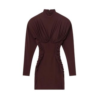 Stella McCartney Damen, Kleider, Braun, 2XSGröße