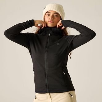 Dare 2B Dare 2B - Ventura Midlayer f&uuml;r Damen, mit Kapuze, Stretch (Schwarz)
