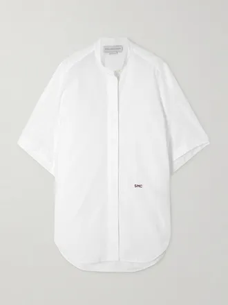 Stella McCartney Chemise Oversize En Popeline De Coton - Blanc