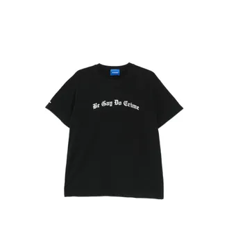 Dagger Logo-Printed Cotton T-Shirt - Black