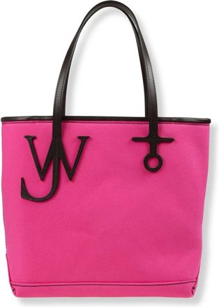 J.W.Anderson Femme, Sacs, Rose, Taille: ONE Size Small Anchor Canvas & Leather Tote