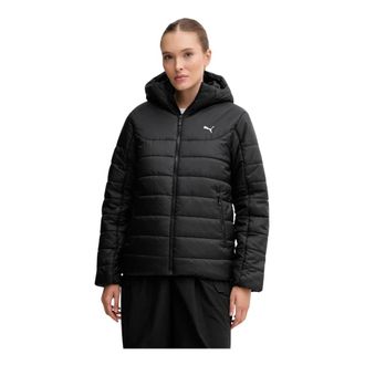Puma Essentials Kapuzenjacke mit Polsterung - - Sport - Damen - Schwarzk - XS