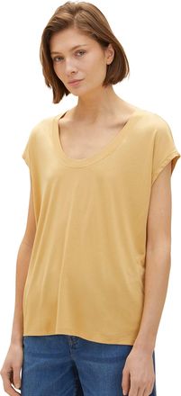 Tom Tailor Damen 1036767 T-Shirt, 31648 - Fawn Beige, L