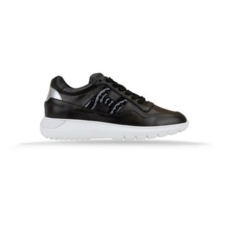 Hogan Damen-Ledersneaker mit Schn&uuml;rung - - Shoes - Damen - Schwarzk - 36 1/2 EU