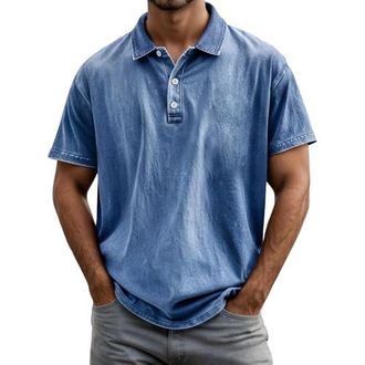 Generic Polo pour homme pour les loisirs. Style classique avec col doux. Pour jeans et tenues d&eacute;contract&eacute;es. Pour le printemps, l&eacute;t&eacute; et lautomne., BU1, XXL