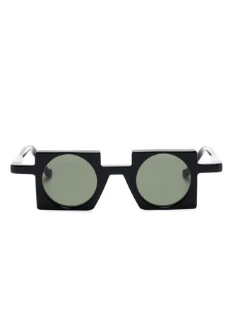 Vava lunettes de soleil &agrave; monture g&eacute;om&eacute;trique - Noir