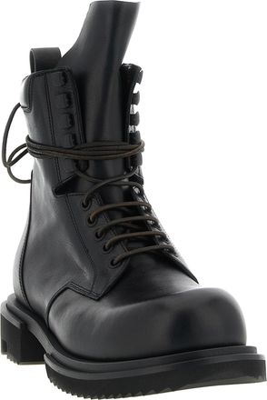 Rick Owens Mens Black Calfskin Chelsea Boots