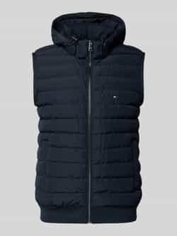 Tommy Hilfiger Regular Fit Steppweste mit abnehmbaren Kapuze