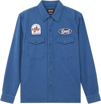 Deus Homme, Chemises, Bleu, Taille: XL Nomad Shirt