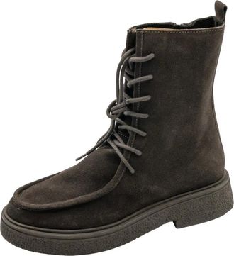 Gioseppo Bottes style militaire en cuir su&eacute;d&eacute; - Femme - Chaussures - Brun - Taille: 41 EU