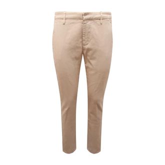 Dondup Strukturierte Baumwoll/Leinen Hose- hergestellt in Italien - - Trousers - Herren - Beige - W29
