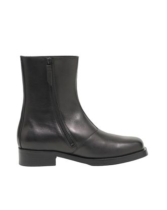 Our Legacy Mens Ankle Boots Camion Black Leather